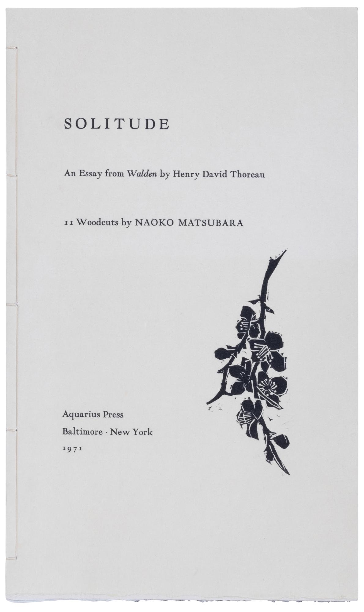 Henry David Thoreau | Solitude: An Essay from Walden | MutualArt