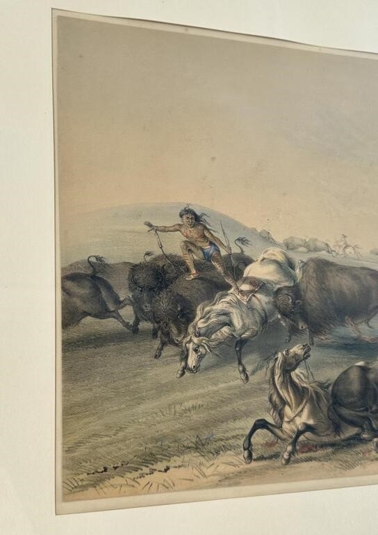 George Catlin | Buffalo Hunt (1844) | MutualArt