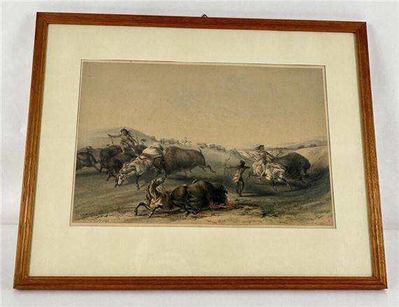 George Catlin | Buffalo Hunt (1844) | MutualArt