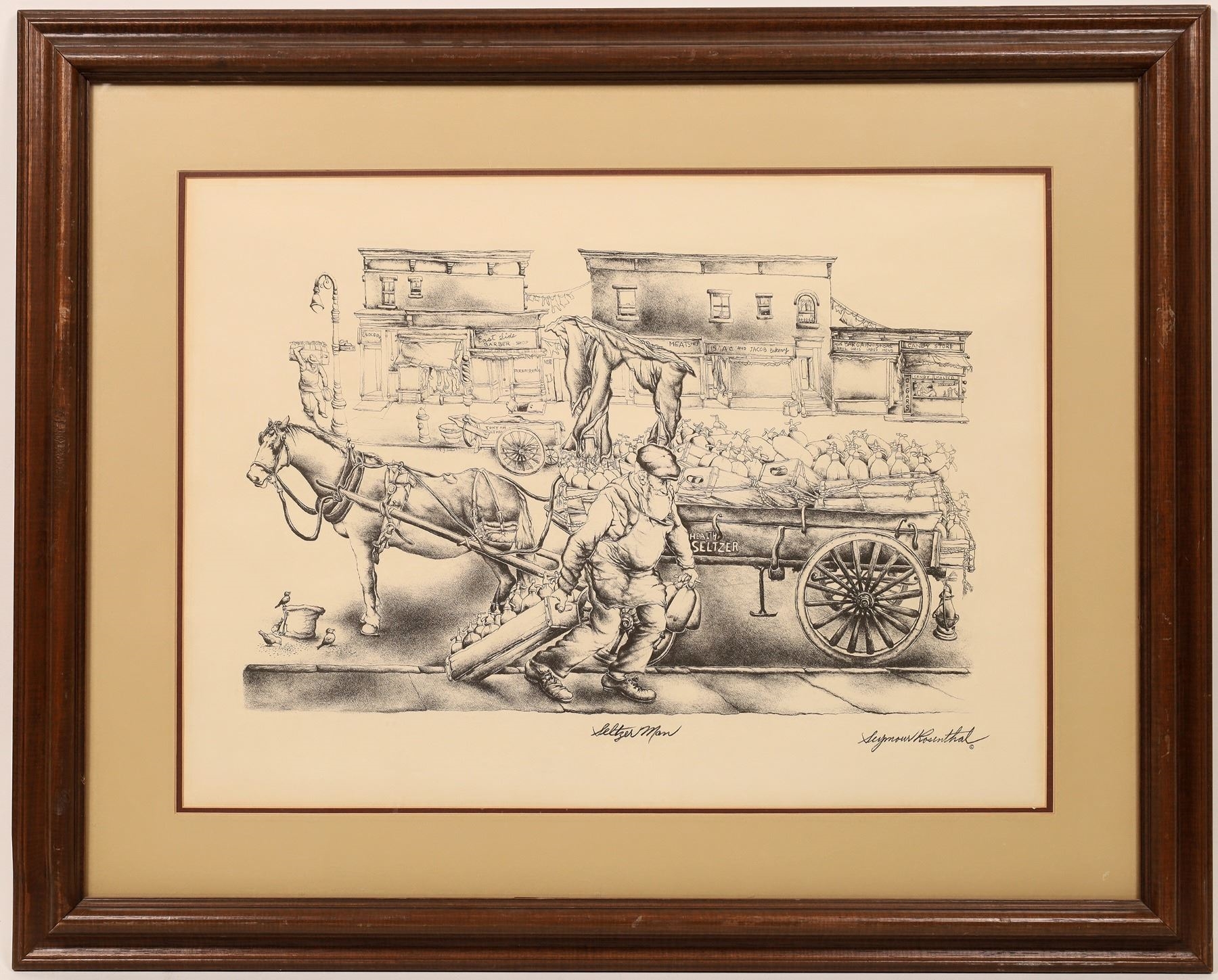 Seymour Rosenthal | Seltzer Man Lithograph | MutualArt