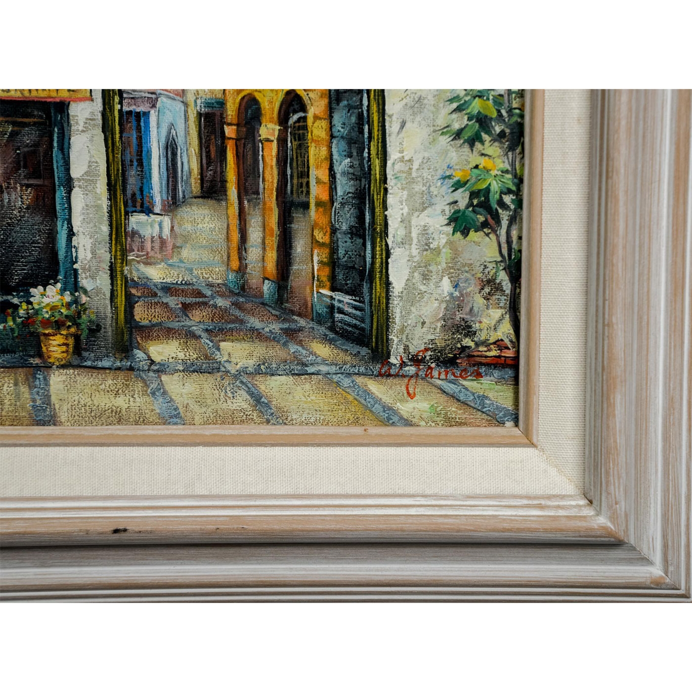 W. James | Street Scene (1990) | MutualArt