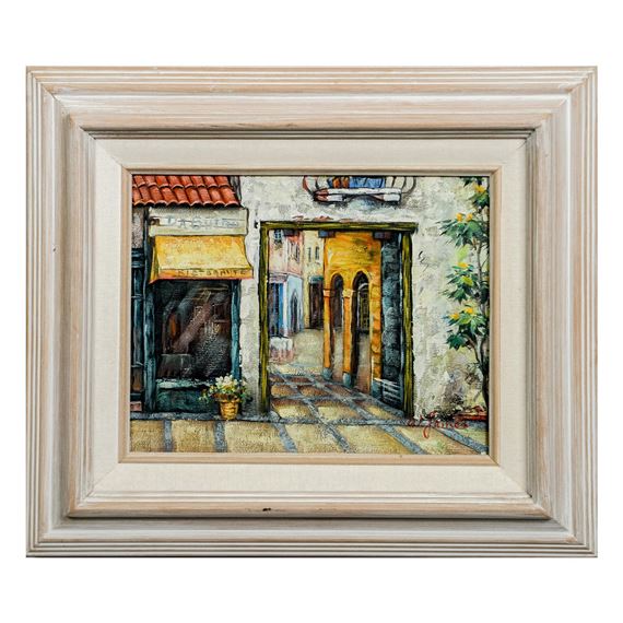 W. James | Street Scene (1990) | MutualArt