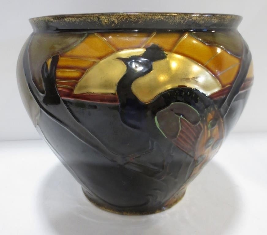 Thomas Forester | THOMAS FORESTER ART NOUVEAU TROGON PEACOCK | MutualArt