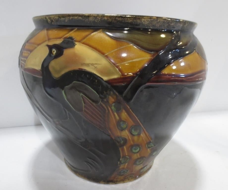 Thomas Forester | THOMAS FORESTER ART NOUVEAU TROGON PEACOCK | MutualArt