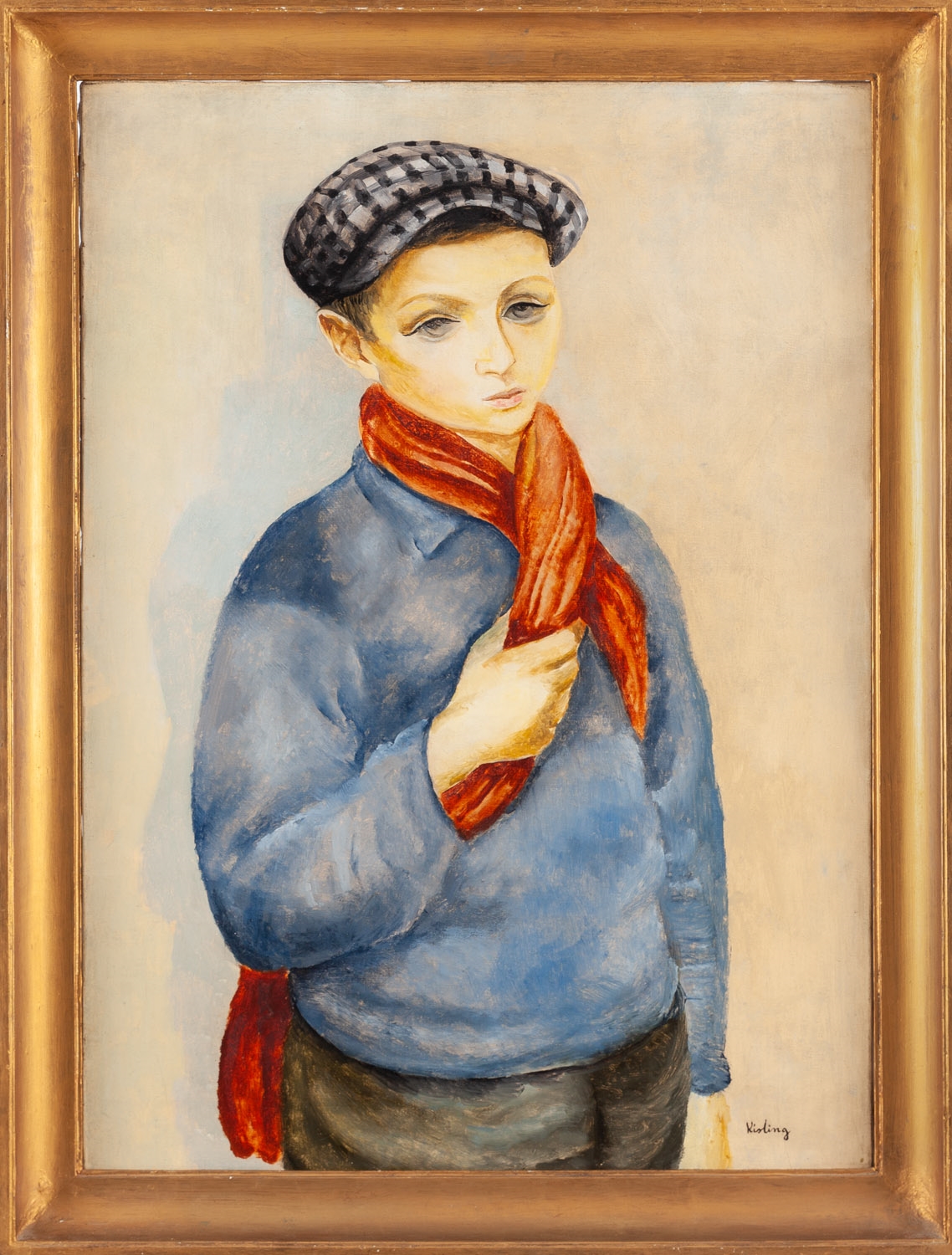 Moïse Kisling | Boy in peaked cap (Circa 1925) | MutualArt