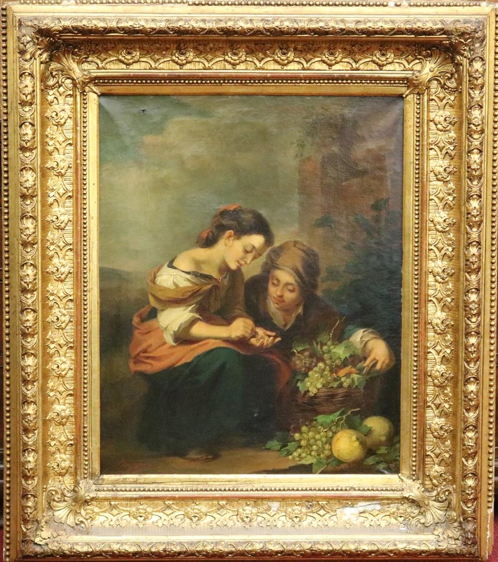 Bartolomé Estebán‏ Murillo | PEASANT WOMAN AND CHILD WITH BASKET OF ...