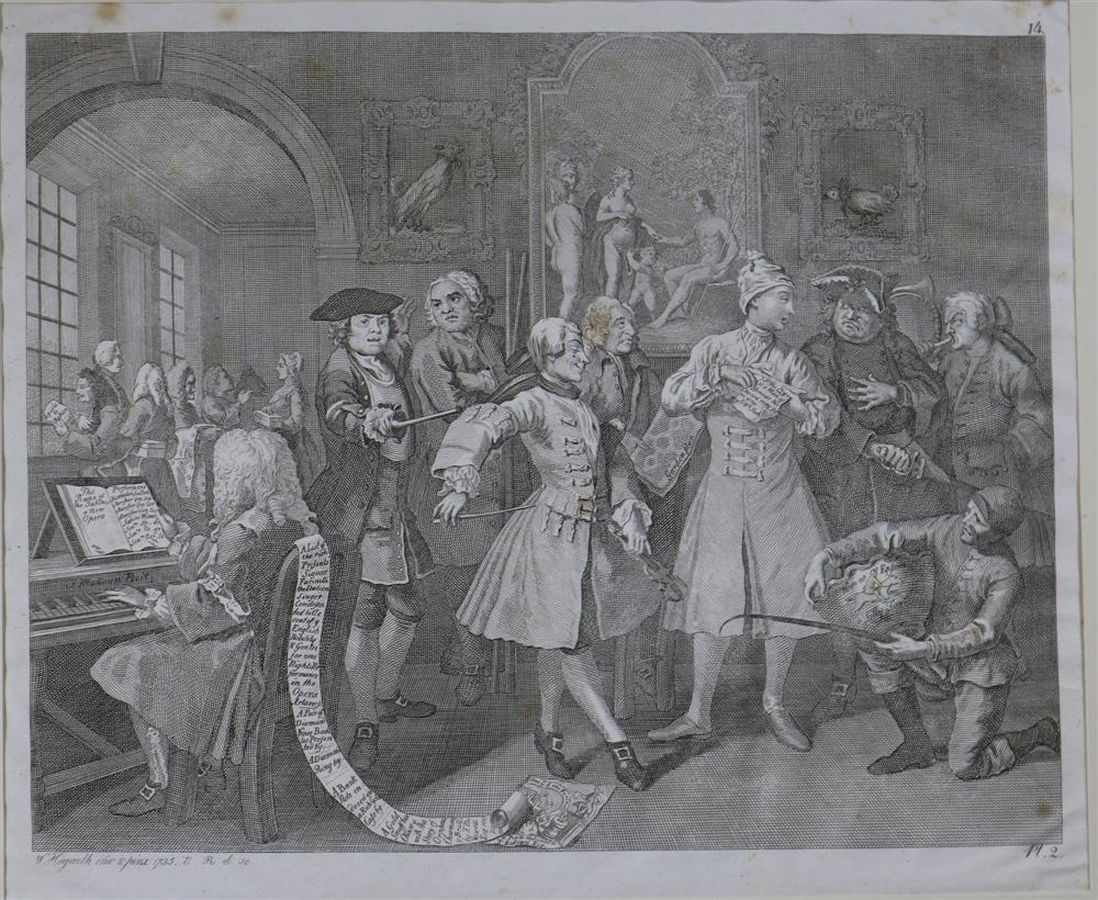 William Hogarth | Selection of 12 engraved works, | MutualArt