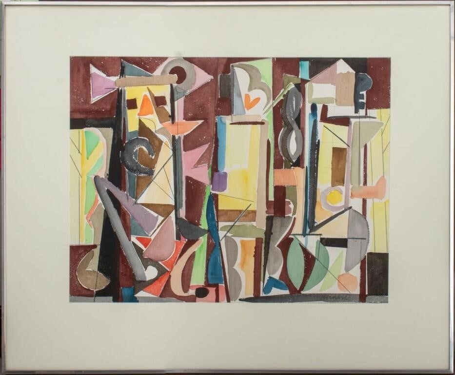 Robert Barnard | abstract Cubist composition | MutualArt