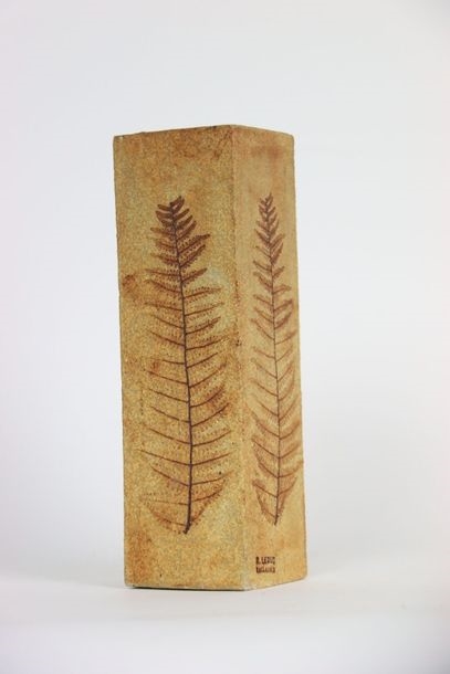 Raymonde Leduc | Vase decorated with plant imprints (1960s - 1970s ...