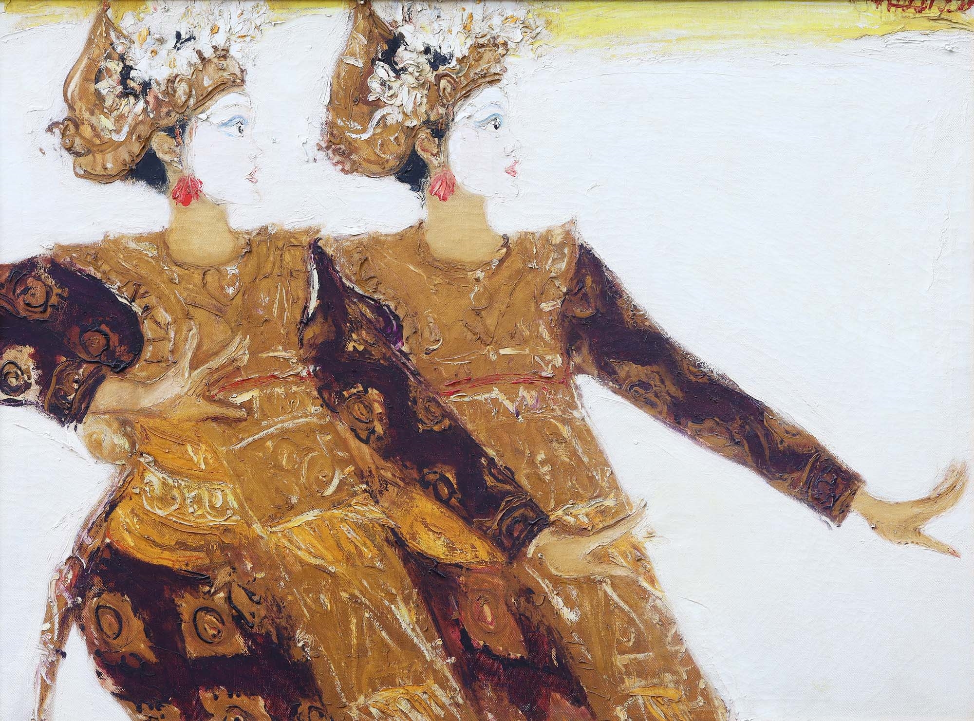 Srihadi Soedarsono | Dua Penari-Tari Legong Keraton (1989) | MutualArt