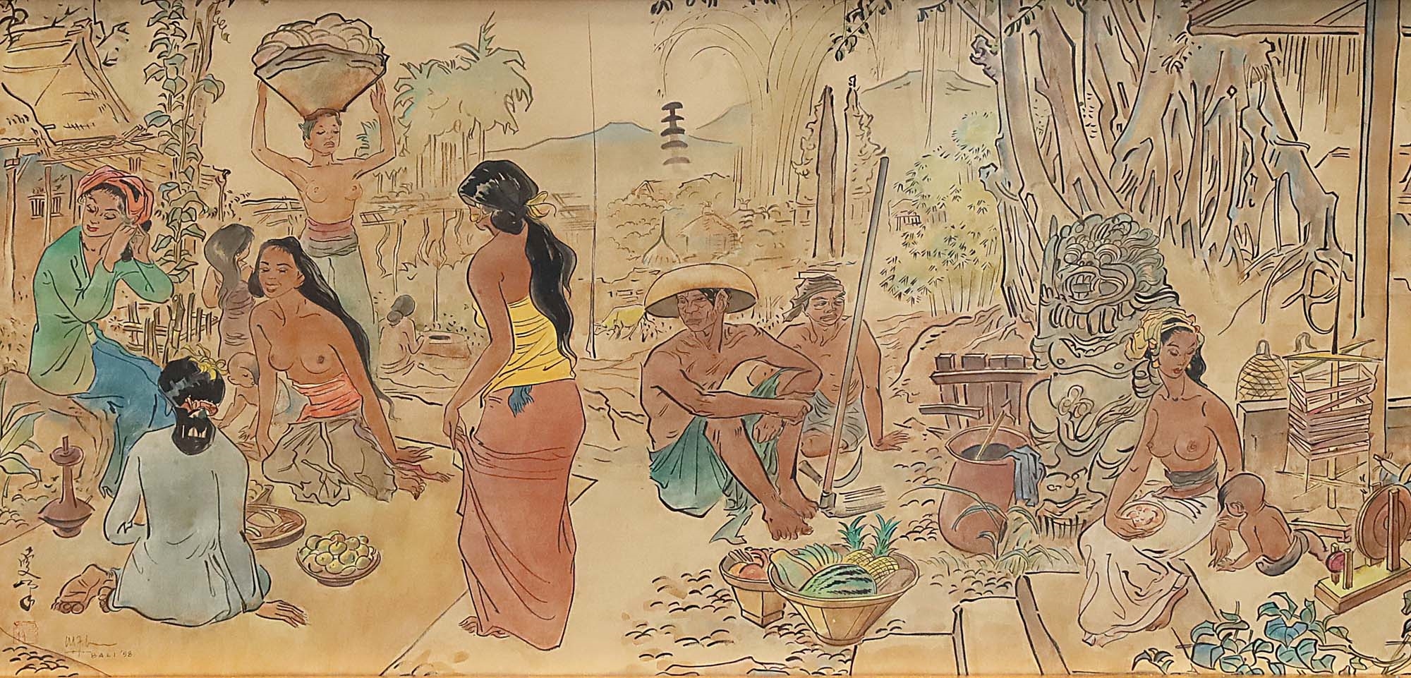 Lee Man Fong | Dance of The Sea-Dayak (2023) | MutualArt