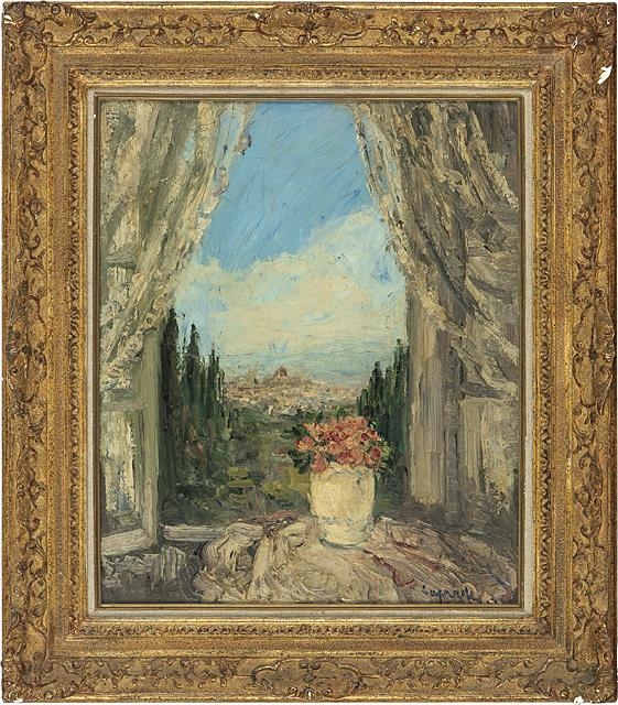 Pierre Laprade | Roses devant la fenetre | MutualArt