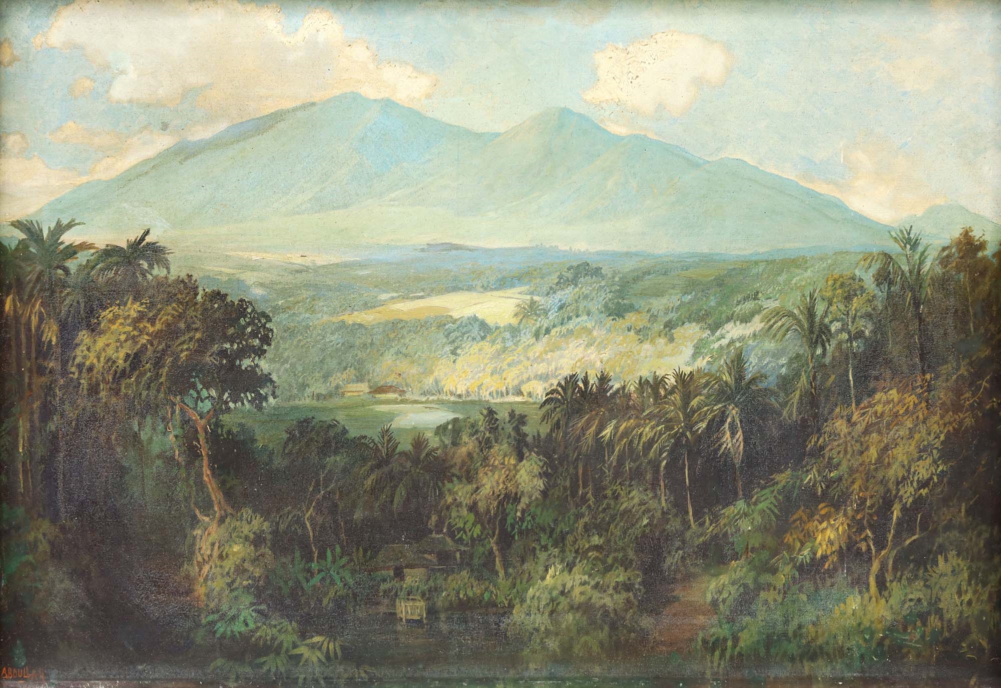 Abdullah Suriosubroto | Sawah landscape | MutualArt