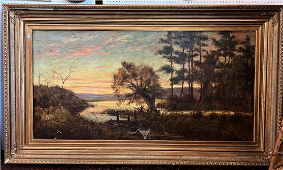 William Henry Hall | Landscape with Pine Trees | MutualArt
