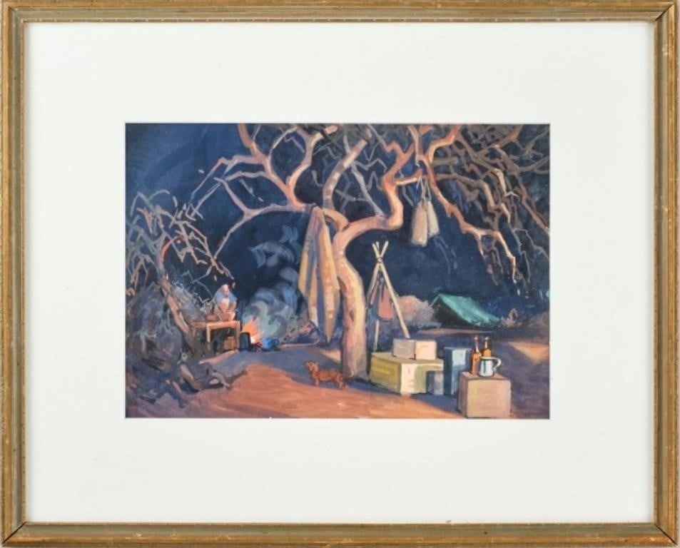 John Costigan | Camping Scene | MutualArt