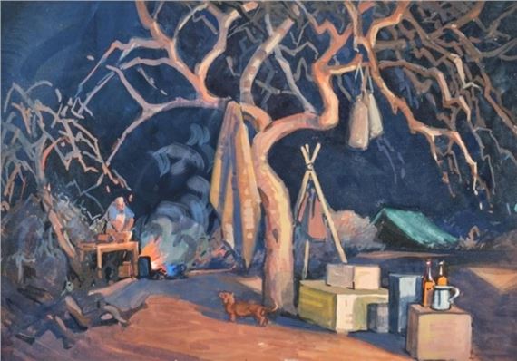John Costigan | Camping Scene | MutualArt
