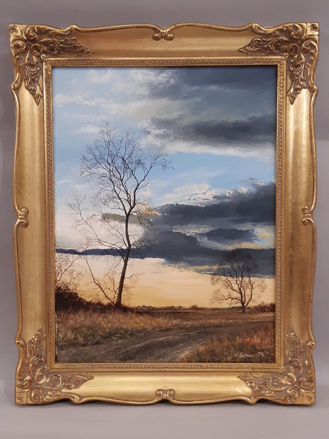 Neil Spilman | Country Road with Rain Clouds, (1979) (1979) | MutualArt