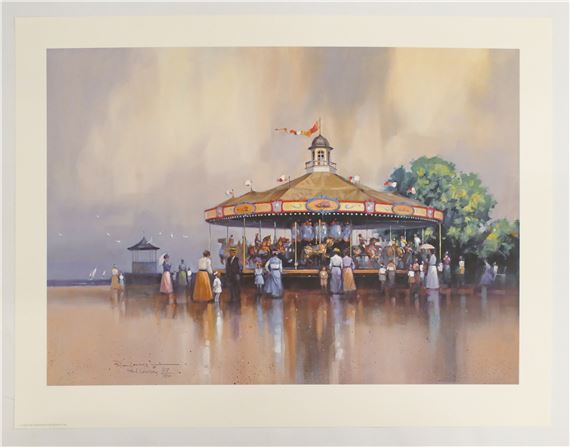 Paul Landry | Seaside Carousel (1990) | MutualArt