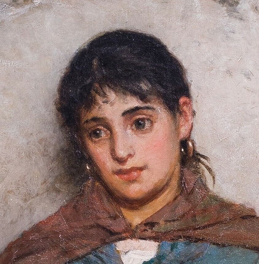 Carleton Alfred Smith | PORTRAIT OF AN ITALIAN FLOWER GIRL | MutualArt