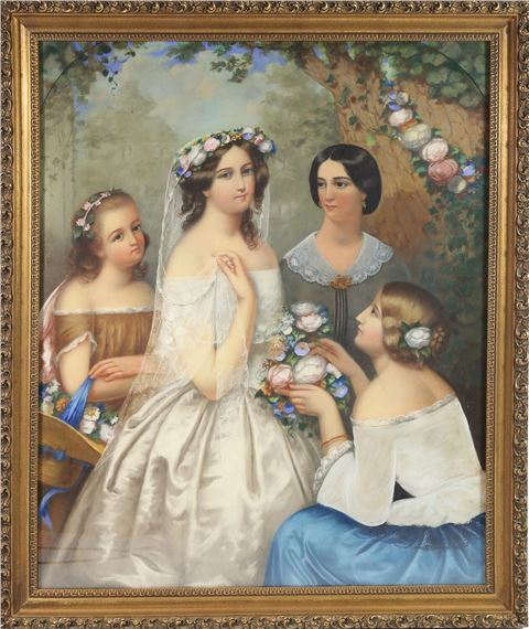 George G. Fish | “The Bride and the Maidens” (1858) | MutualArt