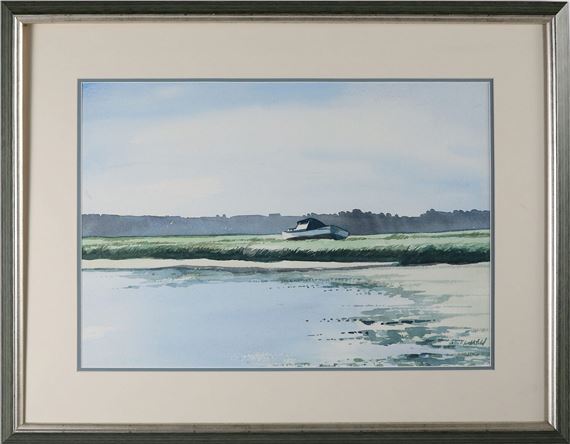 John F. Lochtefeld | “Beached Fishing Boat” | MutualArt