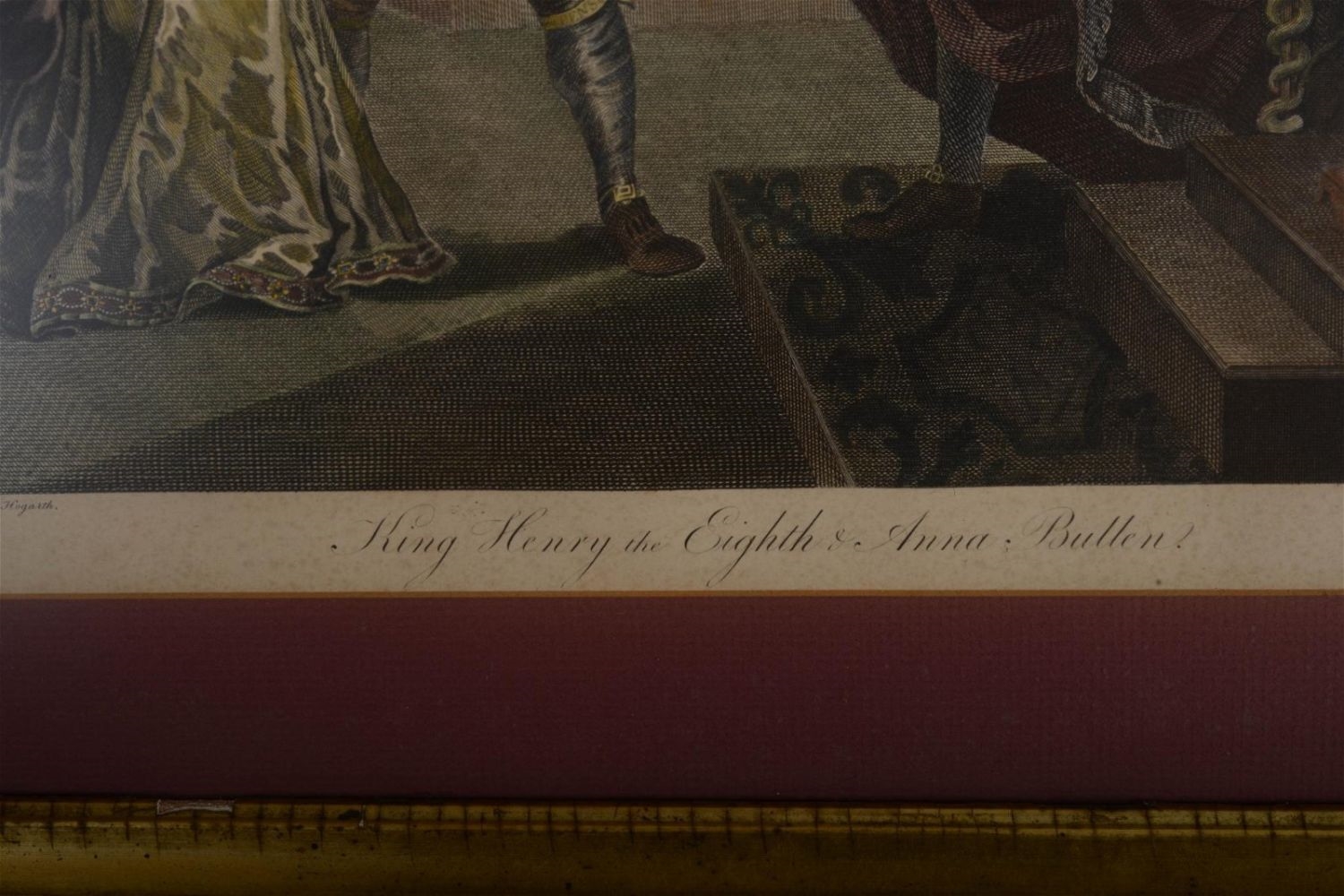 William Hogarth | Engraving of King Henry The Eight and Anna Bullen ...