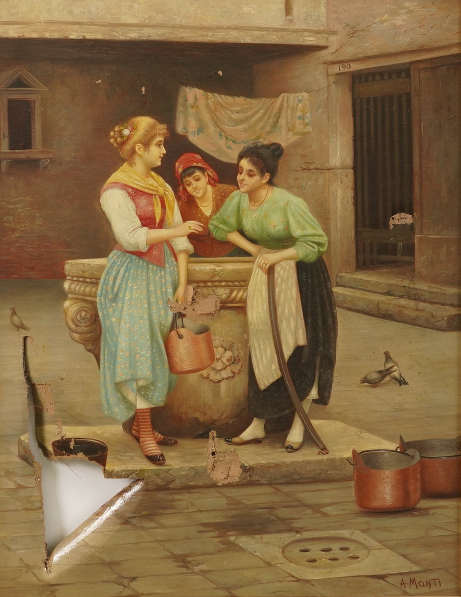 European School, 20th Century | Three women talking | MutualArt