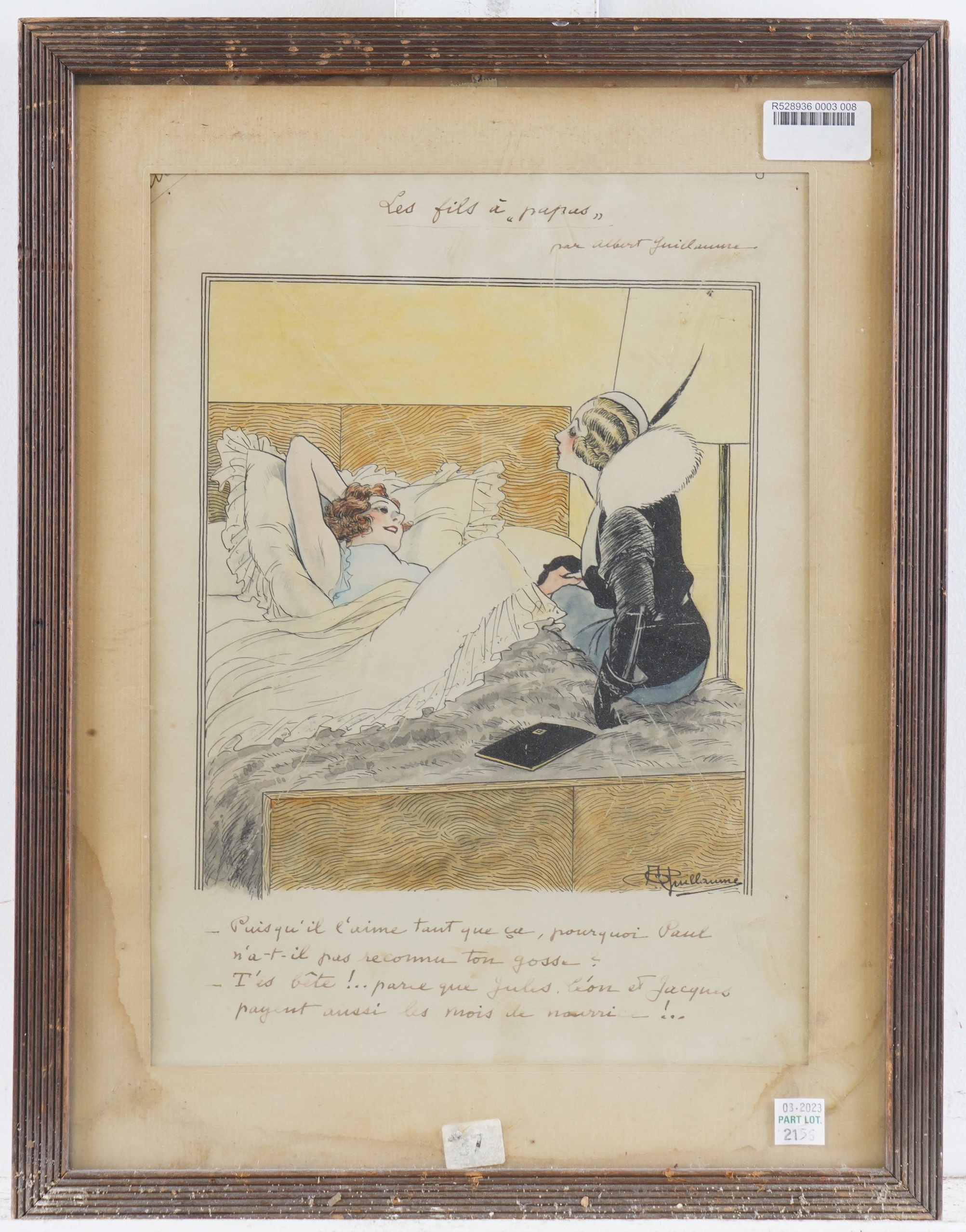 Albert Guillaume | Retraite Strategique; Les Fils a Papas a set of two ...