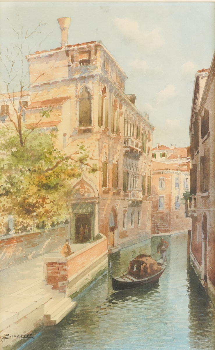 Percival Hall | A gondolier in the Venetian lagoon | MutualArt