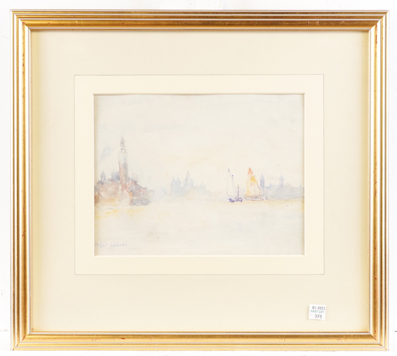 Percival Hall | A gondolier in the Venetian lagoon | MutualArt