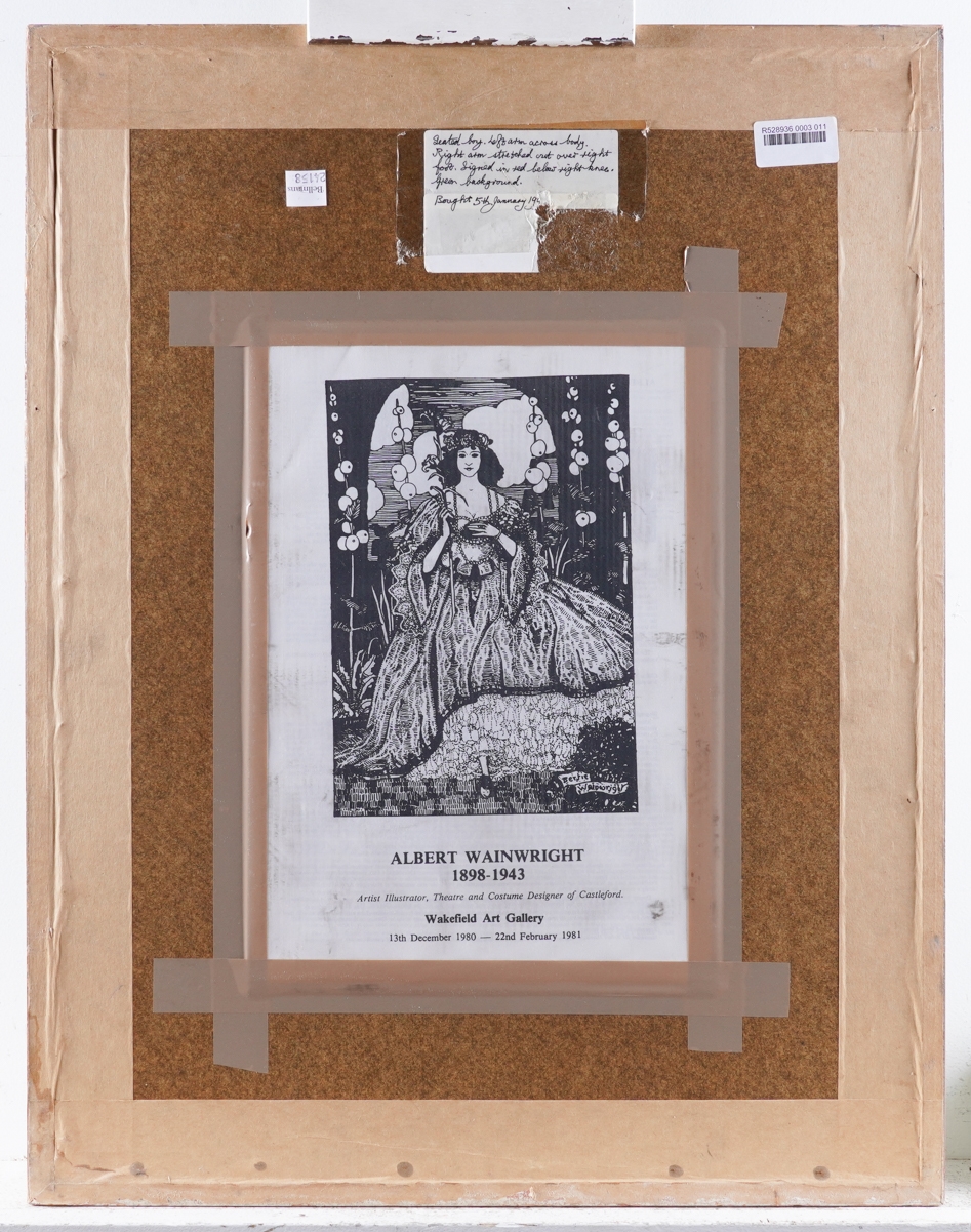 Albert Wainwright | Two boys with drapes tied around them | MutualArt