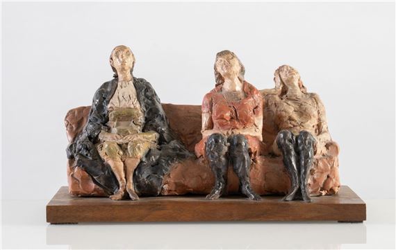 Cleto Tomba | Tre figure in poltrona | MutualArt