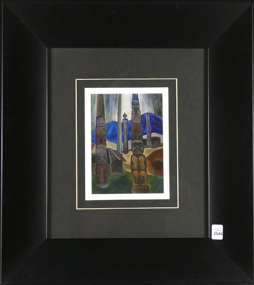 Emily Carr | Corner of Kitwancool Village | MutualArt