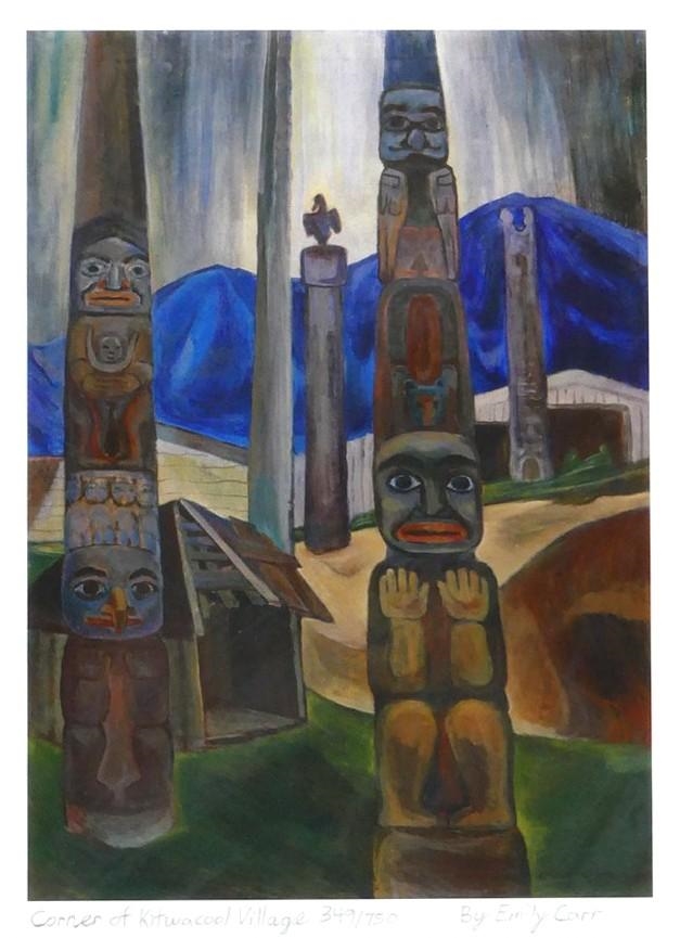 Emily Carr | Corner of Kitwancool Village | MutualArt