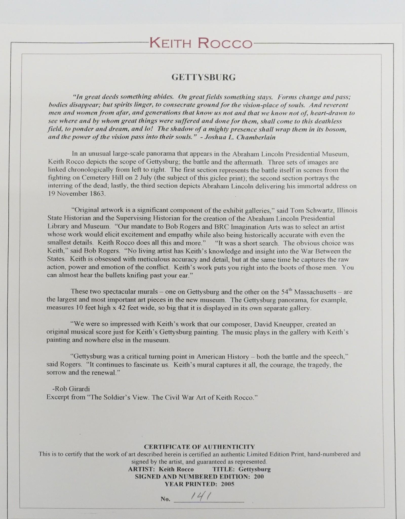 Keith Rocco | Gettysburg | MutualArt