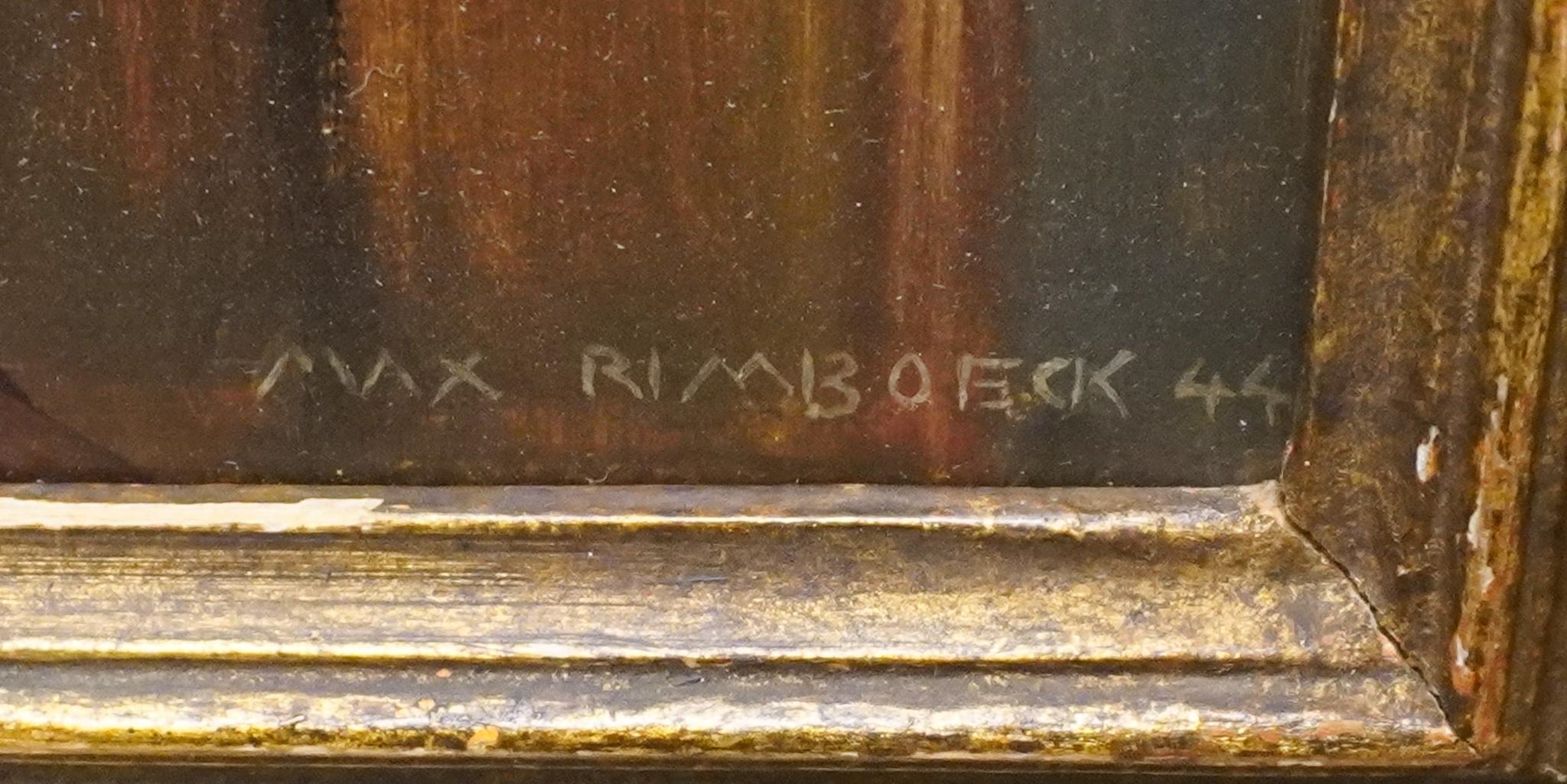 Max Rimbock | Tavern Interior with Man Playing Violin | MutualArt