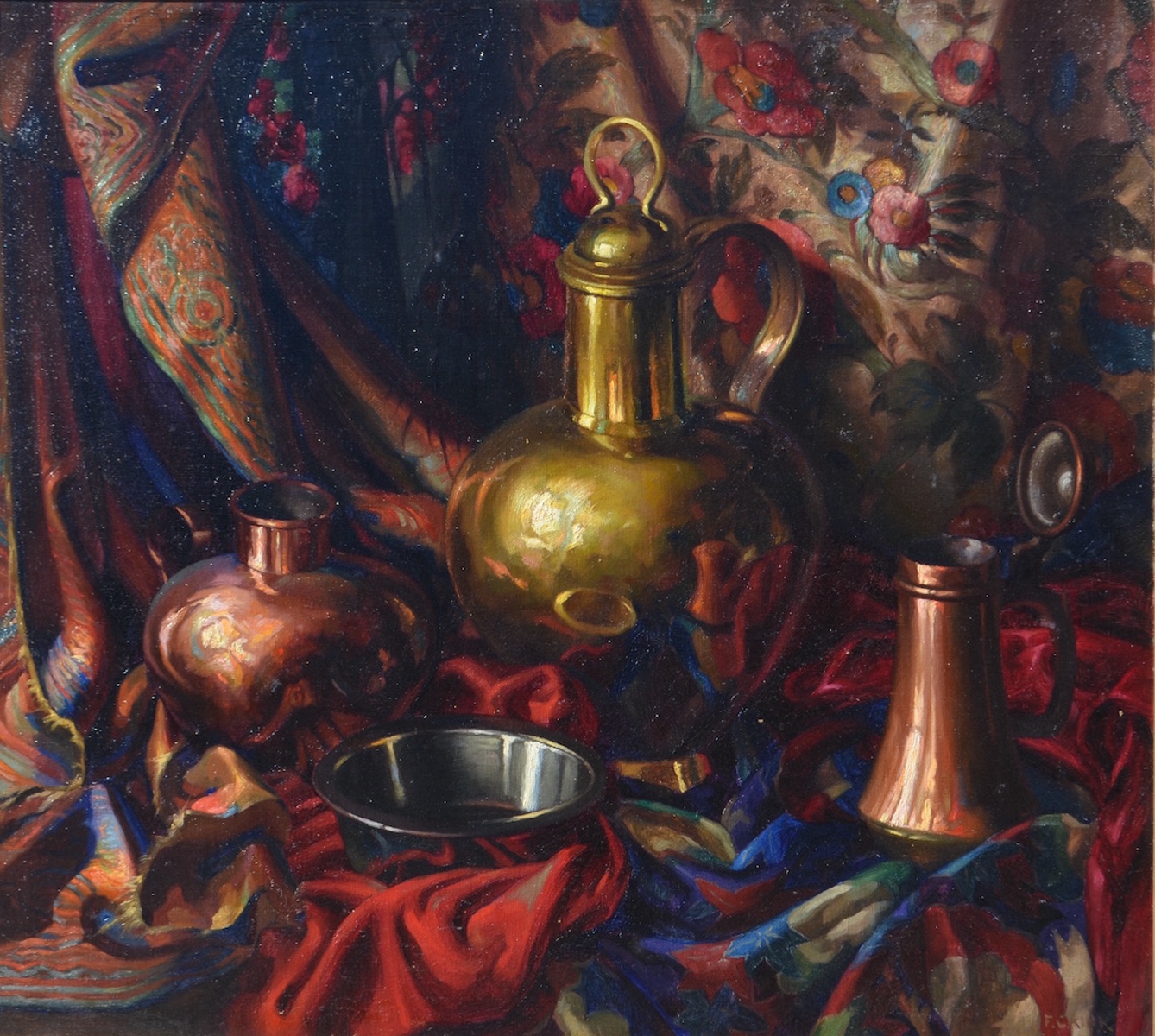 Frank Cohen Kirk | Still-life with crockery (Mid 20th Century) | MutualArt