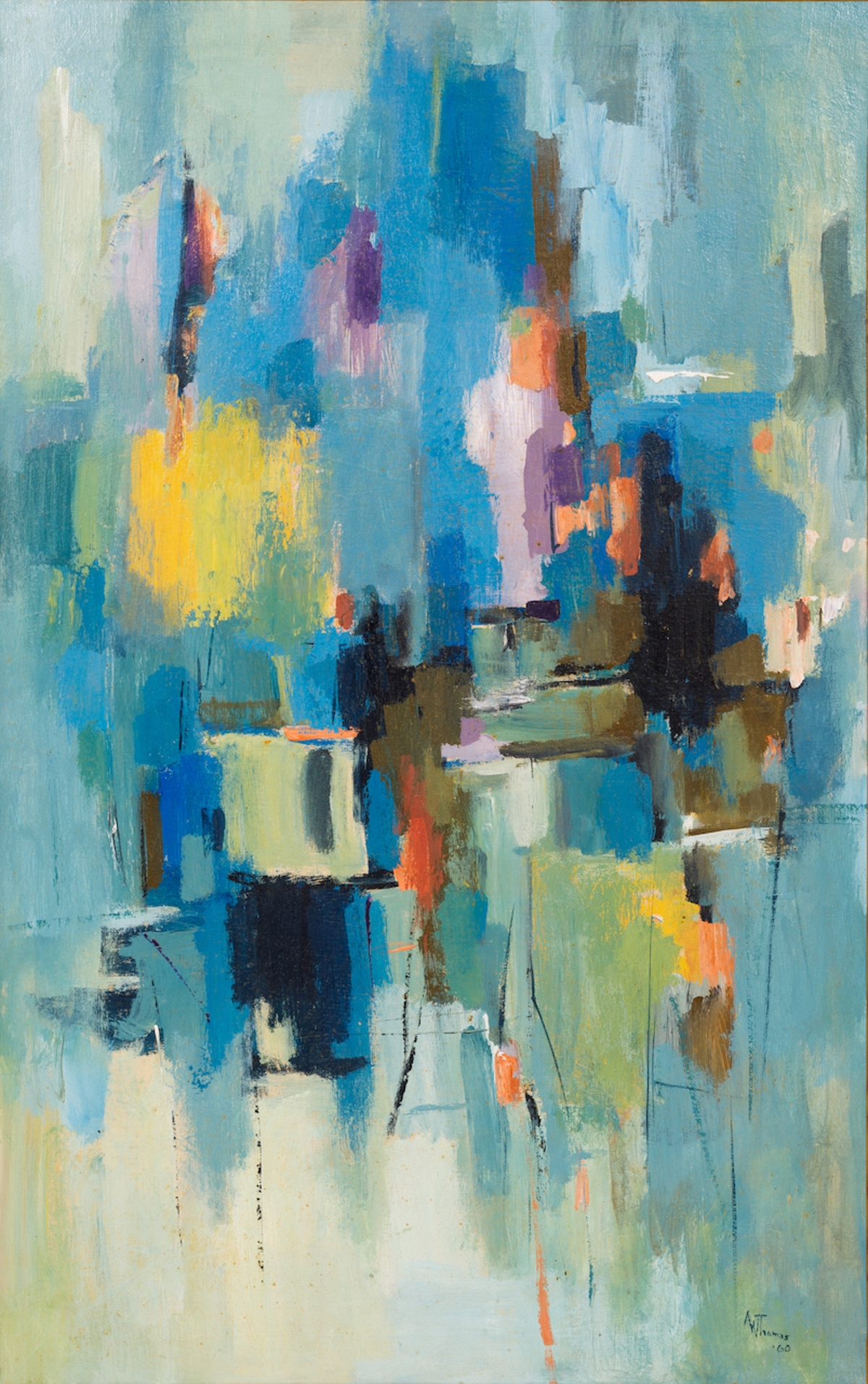 Alma Woodsey‏ Thomas | Untitled abstract (1960) | MutualArt