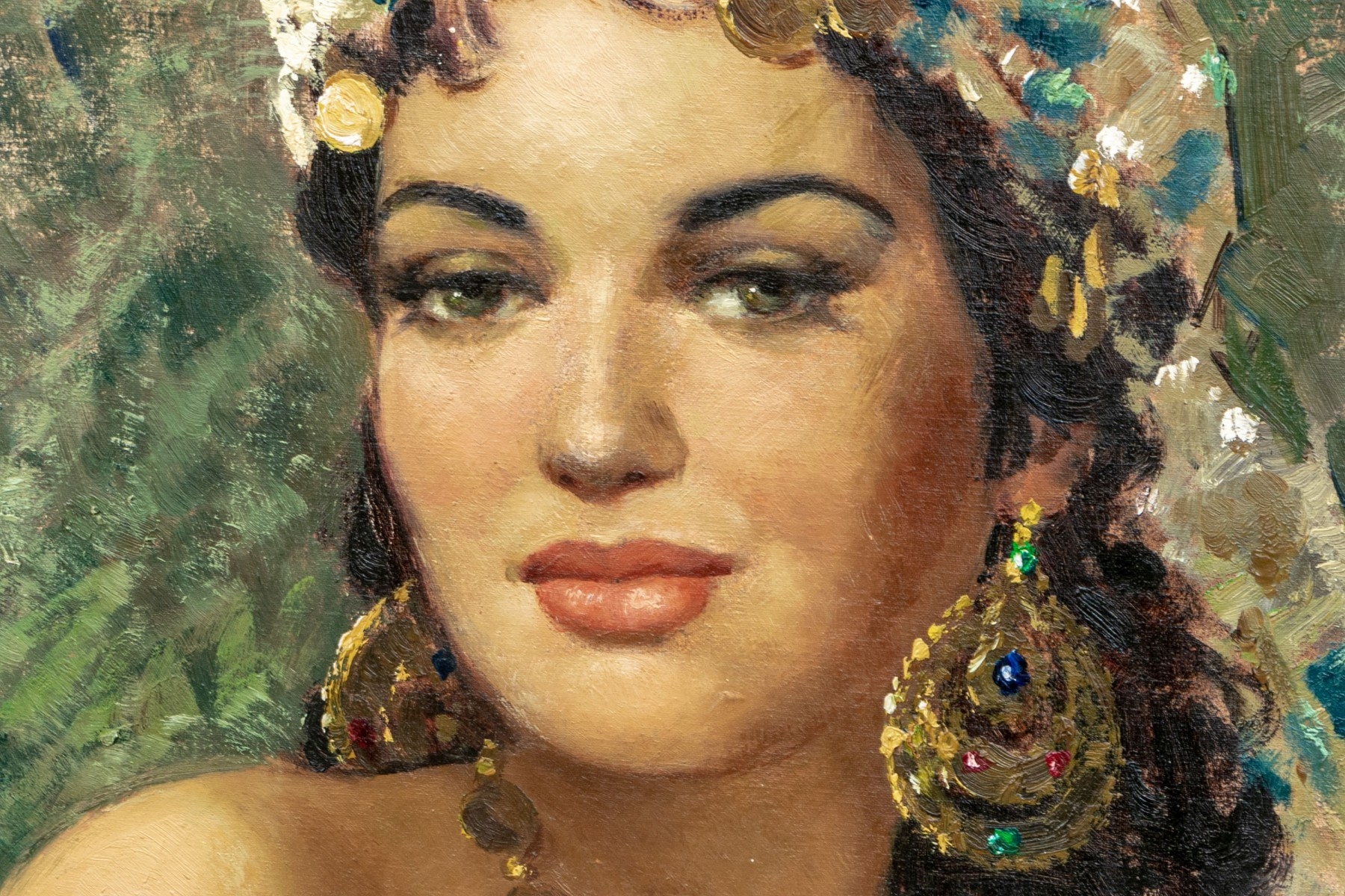 Ilio Giannaccini | PORTRAIT OF ITALIAN GYPSY WOMAN | MutualArt