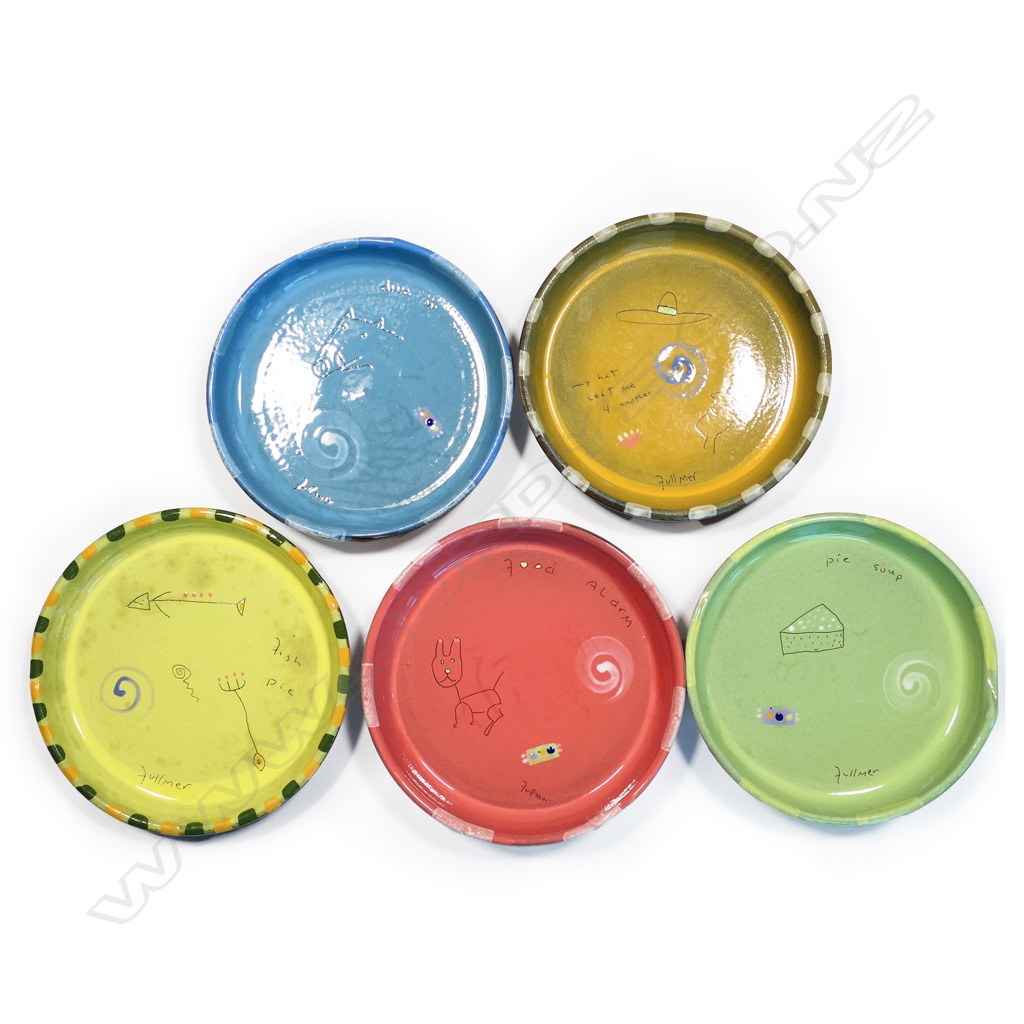 Steve Fullmer | Five Steve Fullmer flan dishes | MutualArt