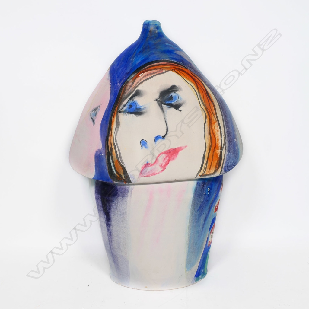 Steve Fullmer | Anne Rush painted Steve Fullmer large pottery sculpture ...