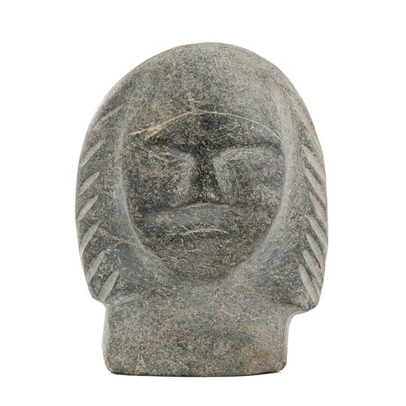Barnabus Arnasungaaq | Head of a Woman with Braids (Early 1990s ...