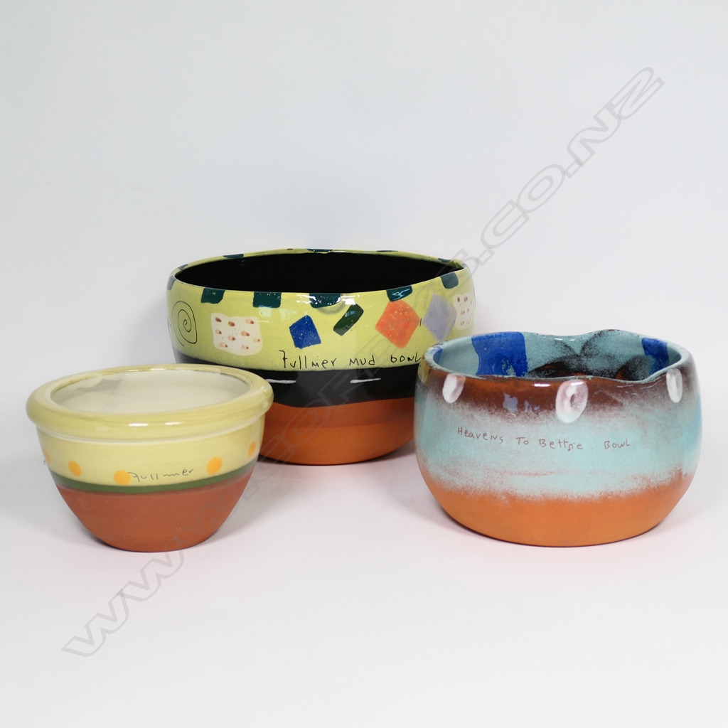 Steve Fullmer | Three Steve Fullmer various bowls | MutualArt