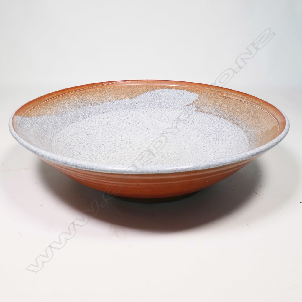 Campbell Hegan | large fine quality shino glazed bowl | MutualArt
