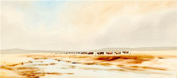 Johan Manefeldt | CATTLE IN THE FIELD | MutualArt