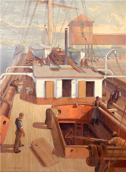 Nils Severin Andersen | WORKING ON THE SHIP | MutualArt