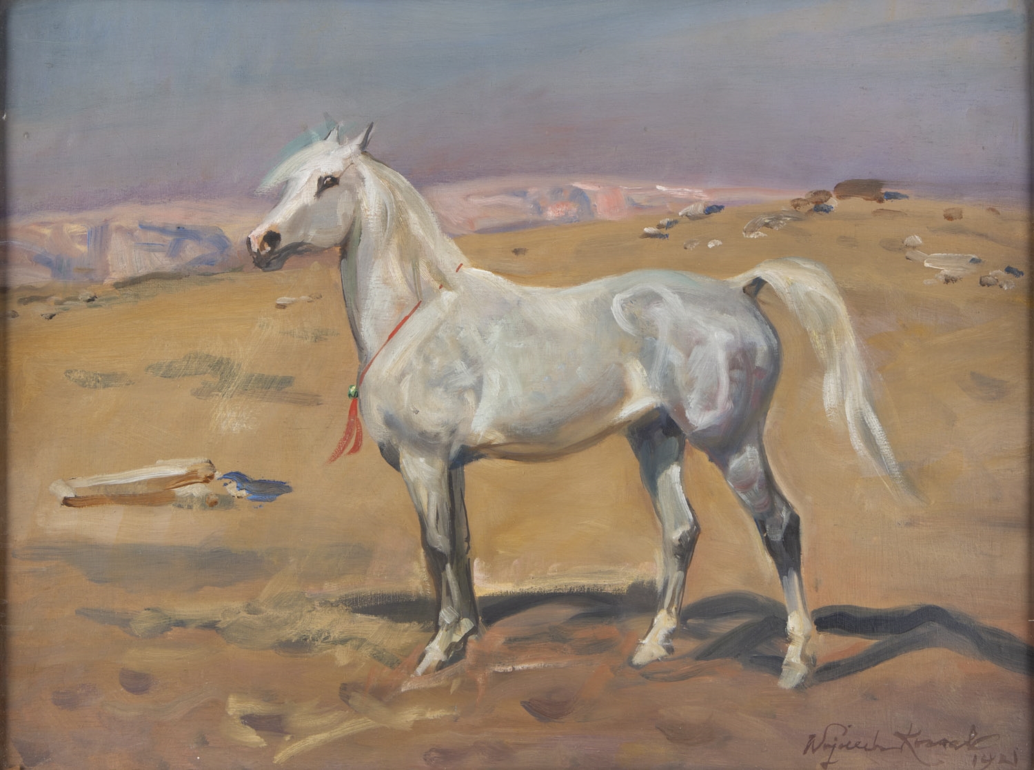 Woiciech Ritter von Kossak | Lancer and a girl | MutualArt