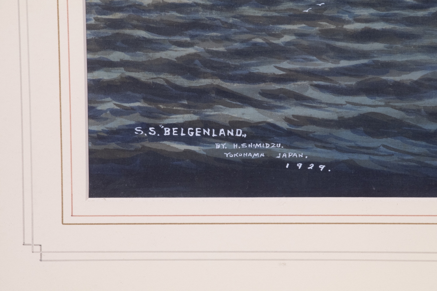 H. Shimidzu | British Flag Red Star Line Ocean Ship RMS Belgenland ...