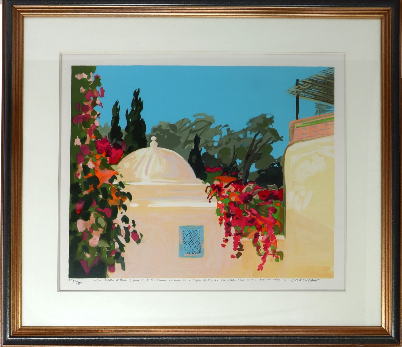 Jean-Claude Carsuzan | Paysage du Sud, les toits fleuris | MutualArt