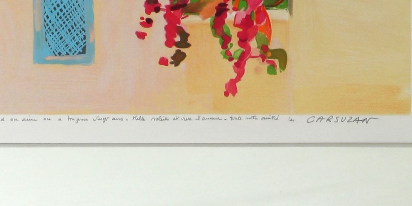 Jean-Claude Carsuzan | Paysage du Sud, les toits fleuris | MutualArt